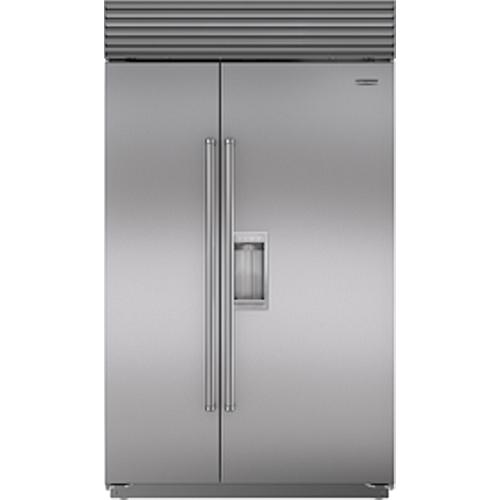 Sub-Zero 48-inch Built-in Side-by-Side Refrigerator External Dispenser